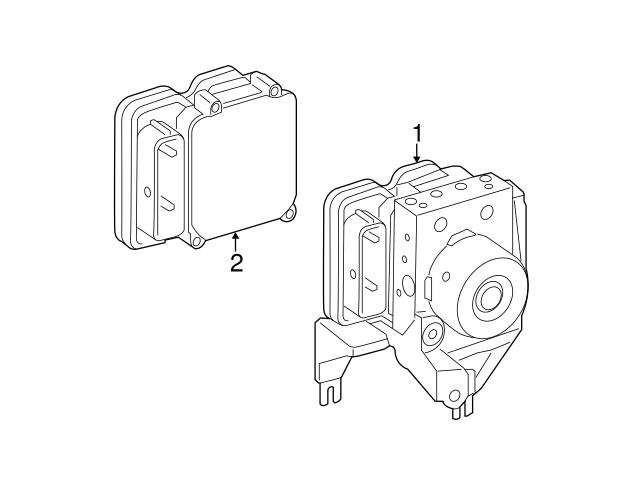 Genuine Mercedes 1769006303 ABS Control Module - Mercedes