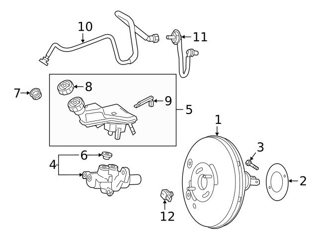 Genuine Mercedes 1774320000 Brake Master Cylinder Cap - Mercedes