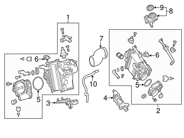 Genuine Mercedes 1775013301 Expansion Tank/Coolant Reservoir; Upper ...