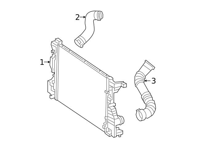 Genuine Mercedes 1775280000 Turbocharger Intercooler Pipe; Right ...