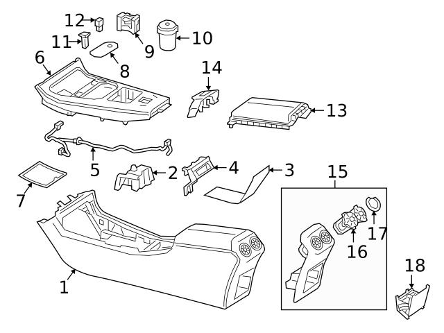 Genuine Mercedes 17768041019051 Console Compartment - Mercedes
