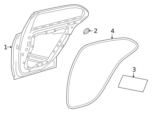Genuine Mercedes 1777273100 Sound Absorber; Rear Left/Right - Mercedes
