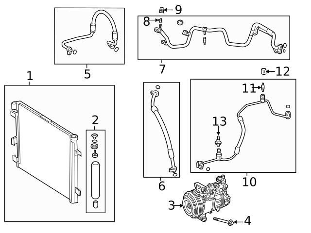 Genuine Mercedes 1778304201 A/C Refrigerant Discharge Hose - Mercedes