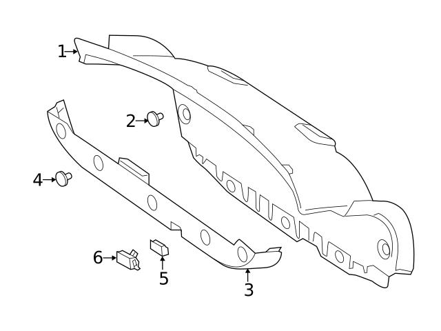 Genuine Mercedes 1778680800 Liftgate Trim Cover - Mercedes