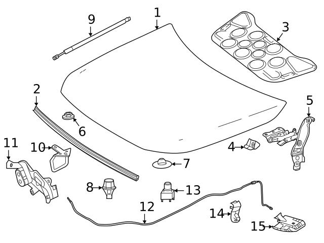 Genuine Mercedes 1778808902 Hood Release Handle; Front - Mercedes