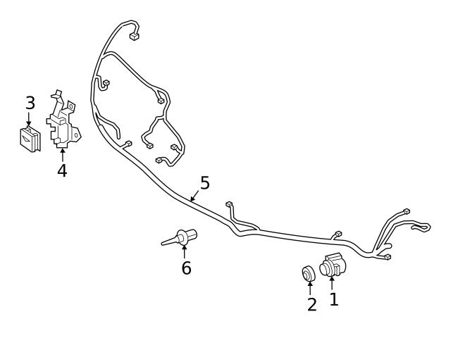 Genuine Mercedes 1778854600 Cruise Control Distance Sensor Bracket ...