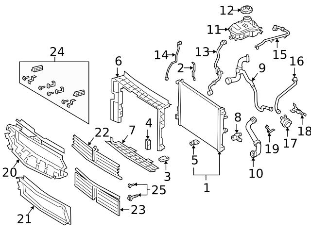Genuine Mercedes 1778856402 Radiator Support Air Duct - Mercedes