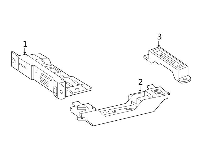 Genuine Mercedes 177905000164 Keyless Entry Antenna; Center Left/Right ...
