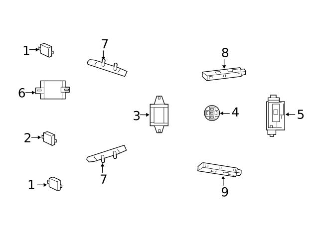 Genuine Mercedes 1779052902 Radio Antenna Mast; Left, Right - Mercedes