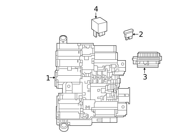 Genuine Mercedes 1779061002 Fuse Box - Mercedes
