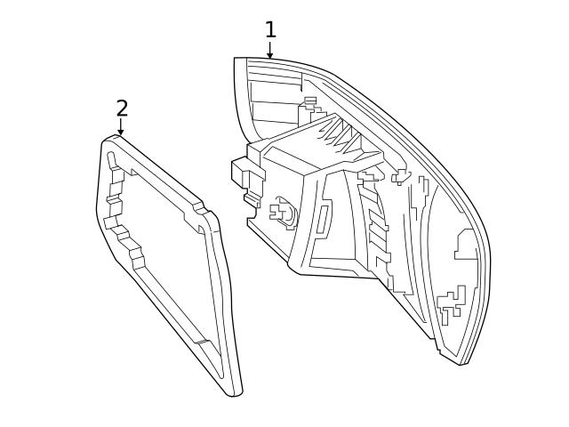 Genuine Mercedes 1779067100 Tail Light Assembly; Rear Left - Mercedes