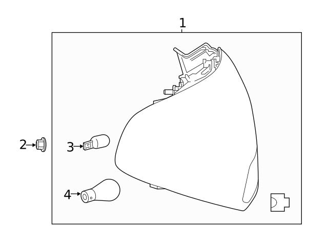 Genuine Mercedes 1779067400 Tail Light Assembly; Rear Right - Mercedes