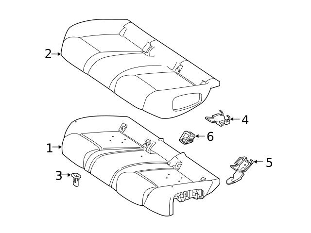 Genuine Mercedes 1779201900 Child Restraint Anchor Plate; Rear Left ...