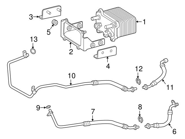Genuine Mercedes 1975000800 Auto Trans Oil Cooler - Mercedes