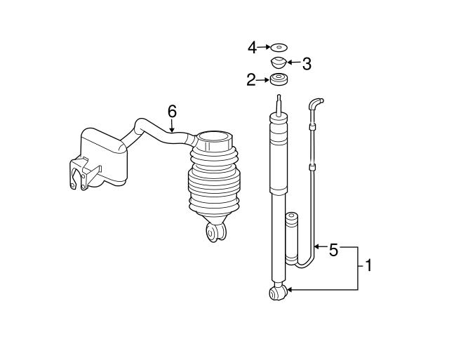 Genuine Mercedes 2023260076 Shock Mount Washer; Front Left/Right ...