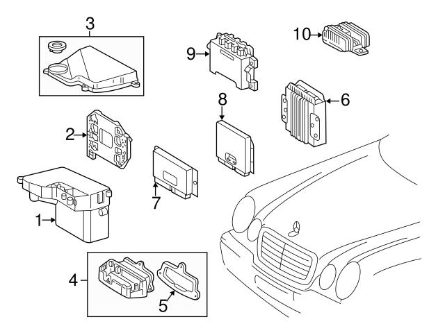 Genuine Mercedes 2025400424 Instrument Cluster Housing - Mercedes
