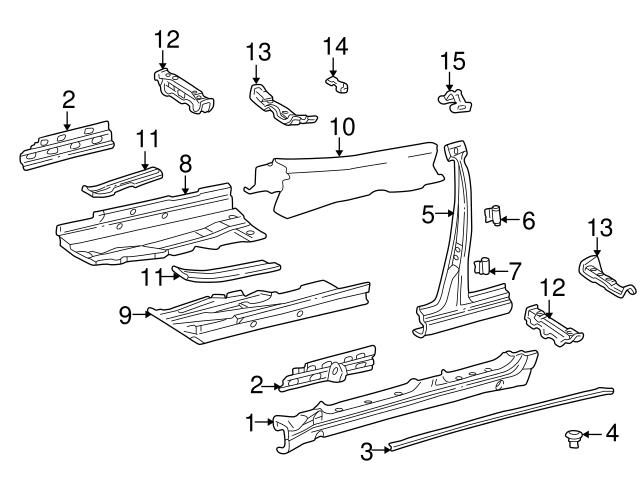 Genuine Mercedes 2026370235 Rocker Panel; Right - Mercedes