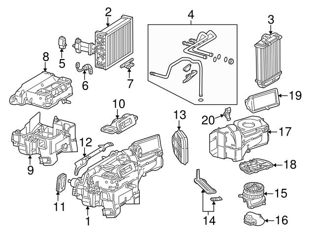 Genuine Mercedes 2028305103 HVAC Blower Motor Housing - Mercedes