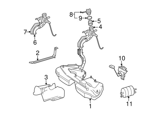 Genuine Mercedes 2029972681 Fuel Filler Neck Seal - Mercedes | 2029970281