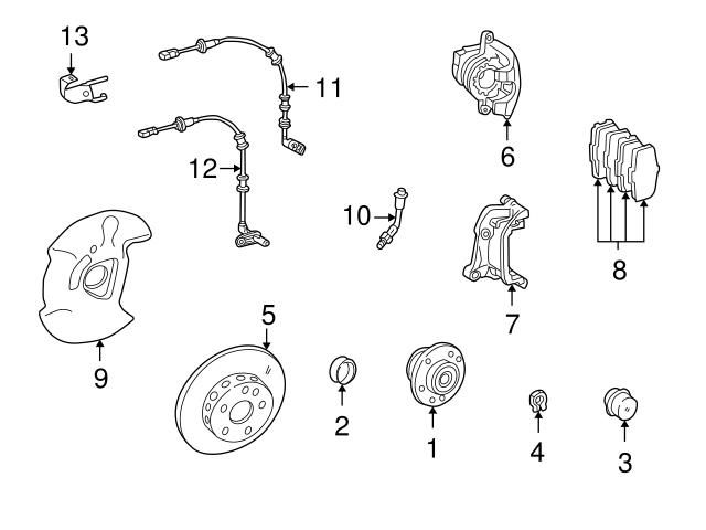 Genuine Mercedes 203330006064 Wheel Seal; Front Left/Right - Mercedes ...