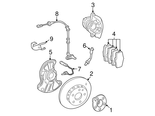 Genuine Mercedes 2033370045 Wheel Hub; Front Left/Right - Mercedes ...