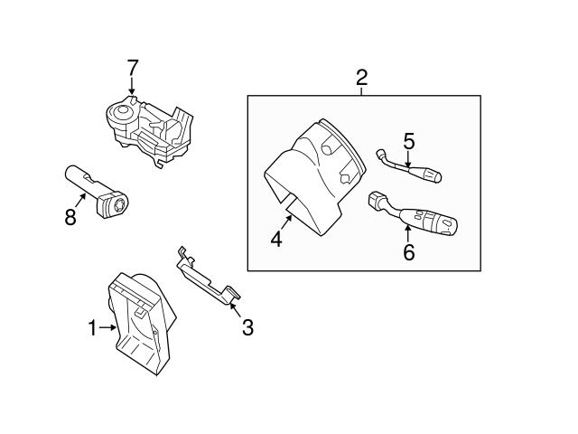 Genuine Mercedes 2034620374 Steering Column Lock - Mercedes