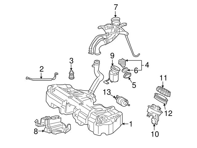 Genuine Mercedes 203470359480 Fuel Pump, Electric; Right - Mercedes ...