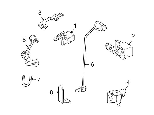 Genuine Mercedes 2035420140 Headlight Level Sensor Bracket; Front ...