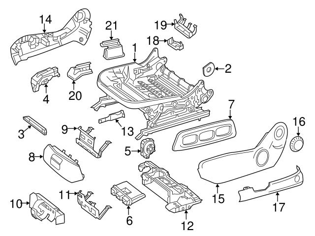 Genuine Mercedes 2038200801 Courtesy Light; Front Left/Right - Mercedes