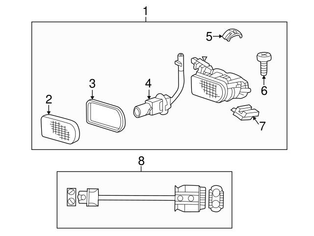 Genuine Mercedes 2038201156, A2038201156 Fog Light; Front Left ...