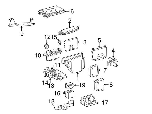Genuine Mercedes 2038202426 Lighting Control Module - Mercedes
