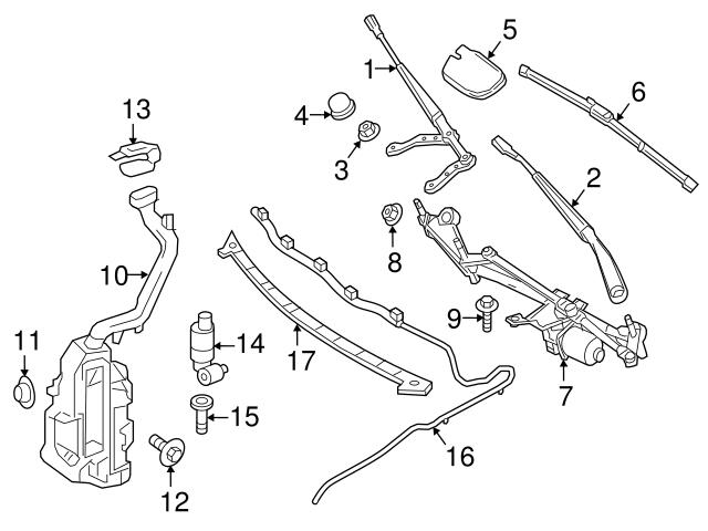 Genuine Mercedes 2038690198 Washer Fluid Reservoir Mounting Grommet ...