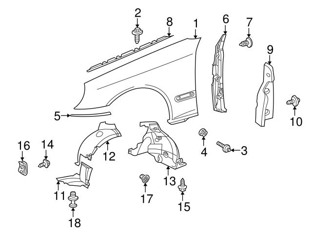 Genuine Mercedes 2038200777, A2038200777 Tail Light Bulb Carrier; Rear ...