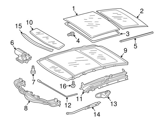 Genuine Mercedes 2039900103 Sunroof Motor Bolt - Mercedes