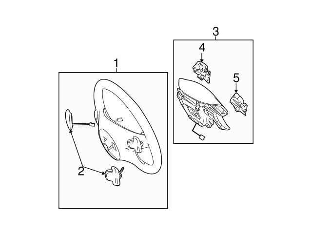Genuine Mercedes 2042670046 Steering Wheel Transmission Shift Control ...