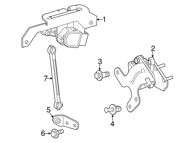 Genuine Mercedes 2043230016 Headlight Level Sensor Strut Support; Front ...