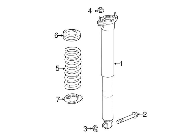 Genuine Mercedes 2043246204 Coil Spring; Rear Left/Right - Mercedes ...
