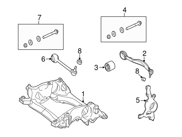 Genuine Mercedes 2043308111, A2043308111 Control Arm; Front Left Upper ...