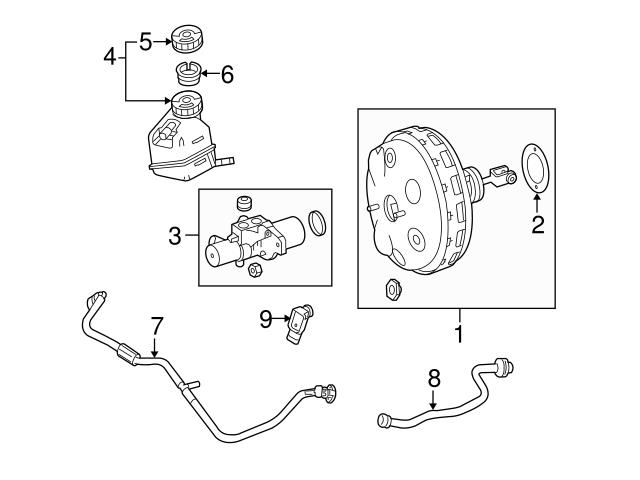 Genuine Mercedes 204430572964 Brake Vacuum Hose; Front - Mercedes ...