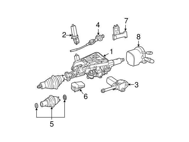 Genuine Mercedes 2044604616 Steering Column - Mercedes | 2044600416 ...