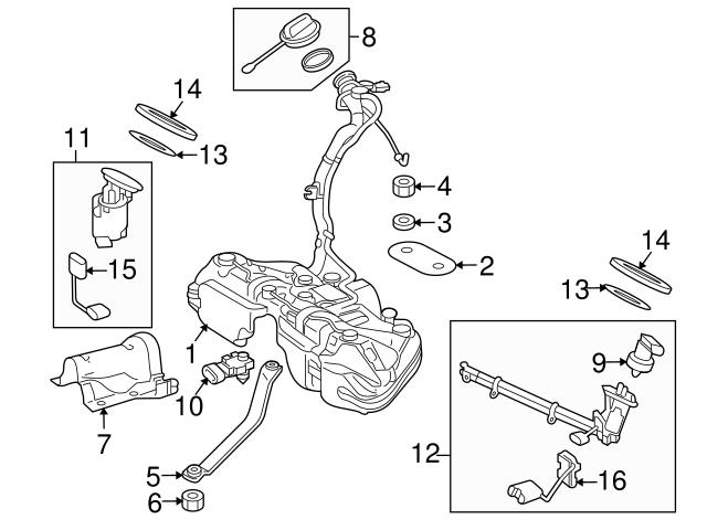 Genuine Mercedes 2044702294 Fuel Pump, Electric; Right - Mercedes