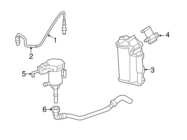Genuine Mercedes 2044713115 Evaporative Emissions System Lines - Mercedes