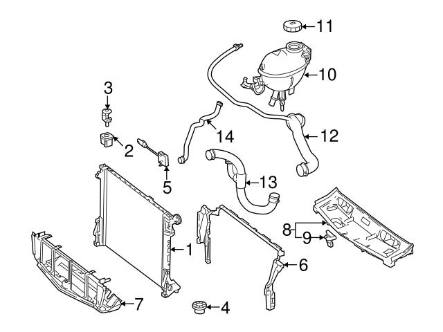 Genuine Mercedes 2045002203 Radiator - Mercedes | 2045000303