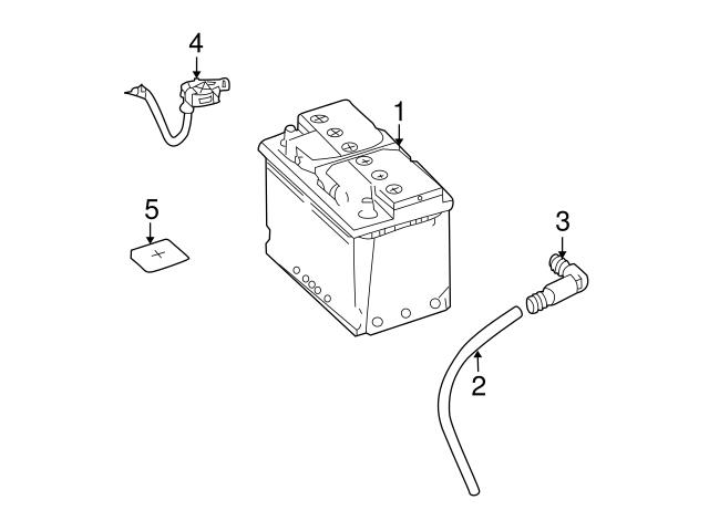 Genuine Mercedes 2045400208 Positive Battery Junction Block Cable ...