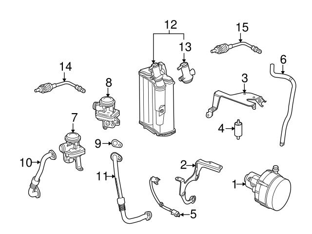 Genuine Mercedes 2045408535 Evaporative Emissions System Lines - Mercedes