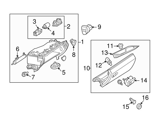 Genuine Mercedes 2046800165 Dashboard Air Vent - Mercedes