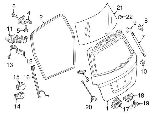Genuine Mercedes 2047400478 Hatch Seal; Rear - Mercedes