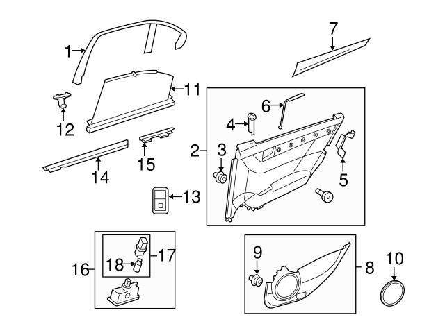 Genuine Mercedes 2048250001 Courtesy Light; Right Upper - Mercedes