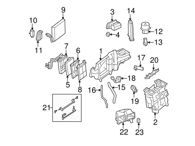 Genuine Mercedes 2048300061 Heater Core - Mercedes | 72042 A2048300061