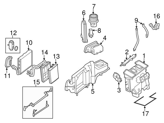 Genuine Mercedes 204830250339 Cabin Air Intake Duct; Upper - Mercedes ...
